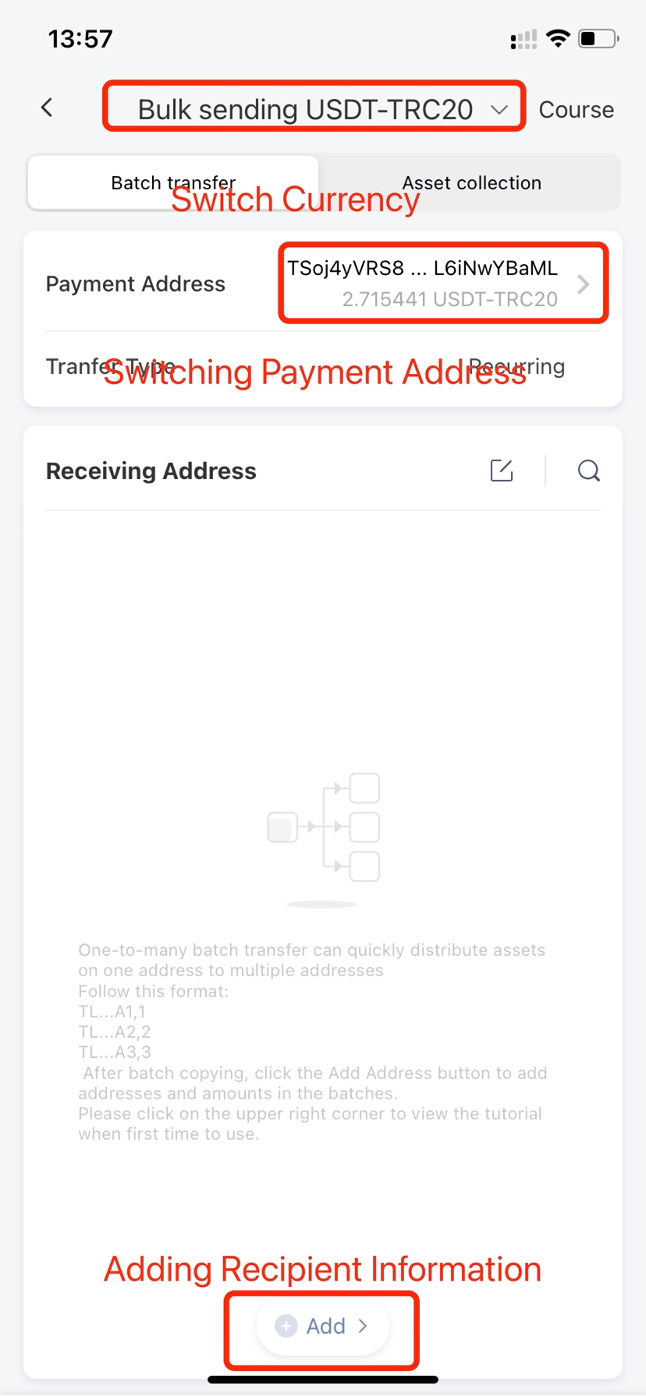 Batch Transfer Tutorial – Bitpie Wallet